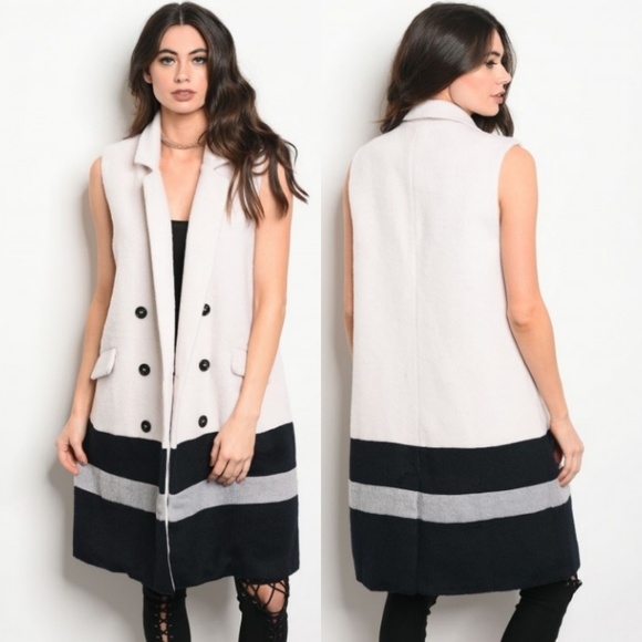 Jackets & Coats | Off White Black Fall Vest | Poshmark